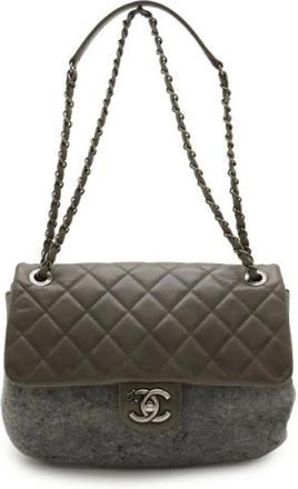 Chanel Sac bandouli&egrave;re vintage Pre-owned - Femme - Pre-owned - Vert - Taille: ONE Size