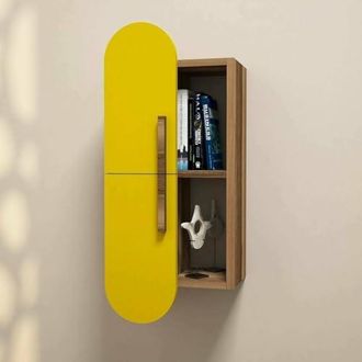 Dmora Regal Krippe 35x22x60cm Braun, 4 B&ouml;den