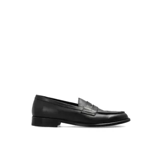 Etro Homme, Chaussures, Noir, Taille: 42 EU Mocassins en cuir avec d&eacute;tail cachemire