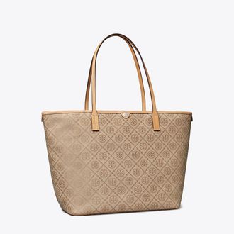 Tory Burch Damen Tote Bag mit T-Monogramm und Rei&szlig;verschluss