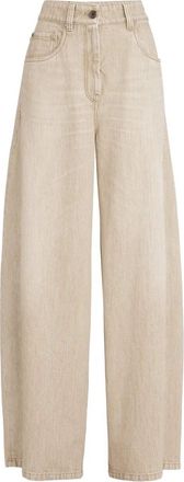 Brunello Cucinelli Wide Leg Denim Pants