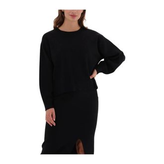 Gestuz Kurzer Pullover Sweater Schwarz - - Knitwear - Damen - Schwarzk - XL