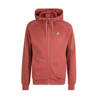 Fila Homme, Sweatshirts et sweats &agrave; capuche, Rouge, Taille: S SweaT-shirt Classique en Coton avec Poignets C&ocirc;tel&eacute;s