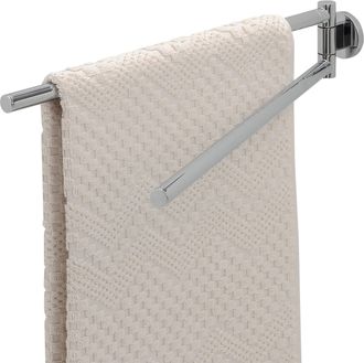 Tiger Noon Handtuchhalter mit zwei schwenkbaren Armen, Edelstahl verchromt, B x H x T: 4,9 x 7,8 x 45,3 cm