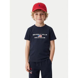 Beverly Hills Polo Club T-Shirt P-SS26B-TS0132 Dunkelblau Regular Fit