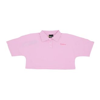 Disclaimer Polo Logo Pink/Fuchsia Damen Polo Shirt - - Tops - Damen - Rosa - L
