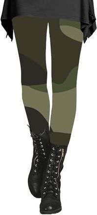Generic Legging camouflage pour femme - Taille haute - Contr&ocirc;le du ventre - Legging de compression thermique pour lhiver - Collants chauds pour lentra&icirc;nement,