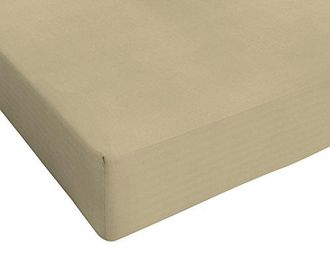 Italian Bed Linen Max color Betttuch 25cm Ecke, 100% Baumwolle, Turteltaube, kleine Doppelte