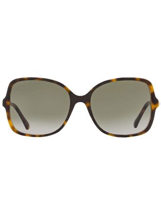 Jimmy Choo Eyewear lunettes de soleil Judy à monture oversize - Marron