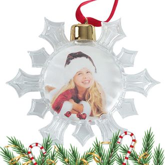 Generic Weihnachten Foto Ornamente | Dekorative Bilderrahmen f&uuml;r Weihnachtsbaum,Wiederverwendbare Bilderrahmen f&uuml;r Urlaubsgeschenk, kleine Festivaldekoration 