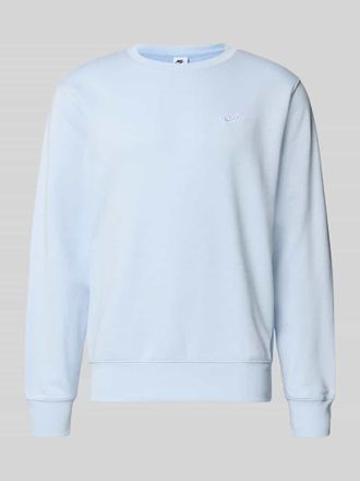 Nike Sweatshirt mit Label-Stitching und Rundhalsausschnitt