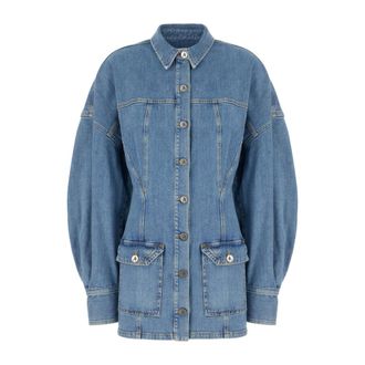 The Attico Femme, Robes, Bleu, Taille: 38 FR Denim Vestes