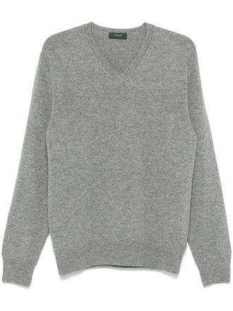 Zanone pull en laine vierge - Gris