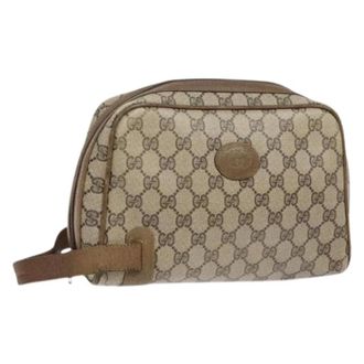 Gucci Pochette en toile vintage Pre-owned - Femme - Pre-owned - Beige - Taille: ONE Size