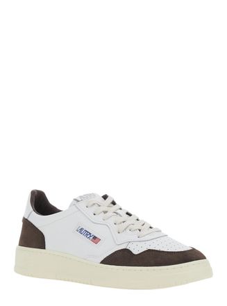 Autry Mens Sneakers Medalist Low Brown Leather Cow Trainers