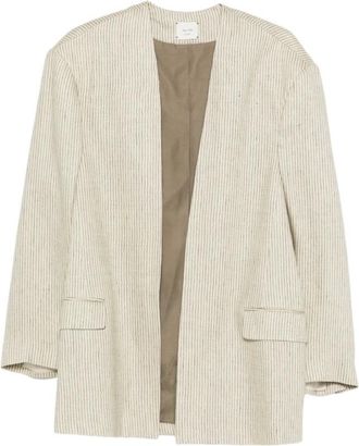 Alysi Femme, Vestes, Beige, Taille: 34 FR Blazer Oversize