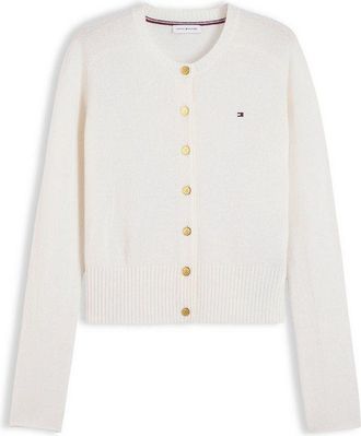 Tommy Hilfiger Strickjacke SOFT WOOL JERSEY SLIM CARDI aus reiner Wolle, slim fit