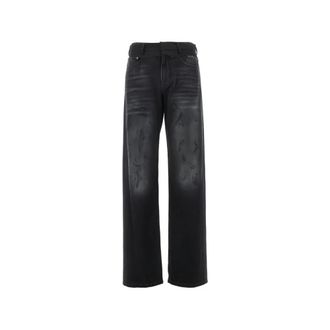 Maison Margiela Lange- gewaschene Jeans - - Jeans - Damen - Schwarzk - W27