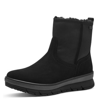 Jana Damen Winterstiefel ohne Absatz Wasserabweisend Vegan, Schwarz (Schwarz), 39 EU