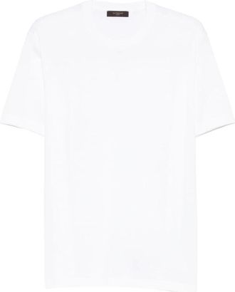 Zanone Homme, Tops, Blanc, Taille: 2XL T-Chemises