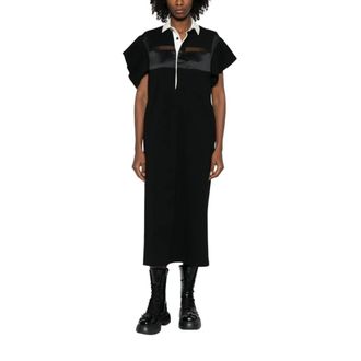 sacai Damen, Kleider, Schwarzk, SGr&ouml;&szlig;e