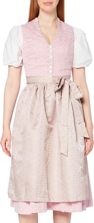 Berwin & Wolff Damen 895399 Dirndl, Mehrfarbig (Rosa/Taupe 1844), 34