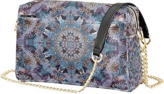 Mnsruu Sacs à bandoulière pour femme, mandalas indiens anciens, sacs à bandoulière en cuir, sac à main