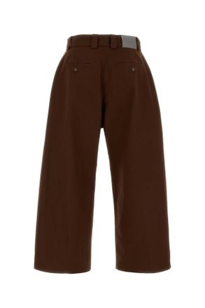 Balenciaga Brown Exterior: Cotton Pantaloni Trousers