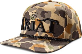 Ariat Mens 3D Embroidered Camo Cap in Tan, Size OS, by Ariat