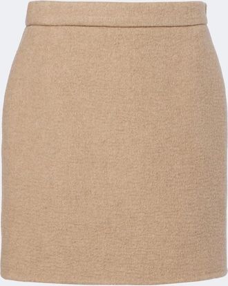 Max Mara Minirock aus Kamelhaar und Mohair