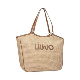 Liu Jo Femme, Sacs, Beige, Taille: ONE Size Sac Fourre-Tout Effet Paille