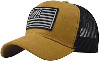 Generic Mode d&eacute;t&eacute; pour hommes et femmes, casquettes de baseball d&eacute;contract&eacute;es protection solaire, casquettes noire pour hommes, jaune, taille unique