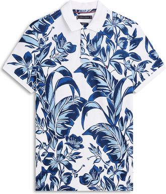 Tommy Hilfiger Piqu&eacute;-Poloshirt mit floralem Print, Regular Fit in