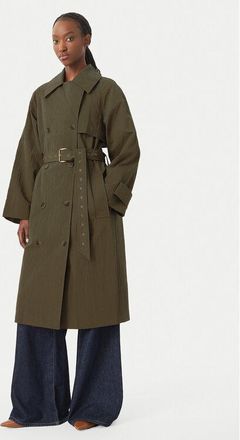 Michael Kors Tenchcoat MS620FLKMY Khakifarben Oversize