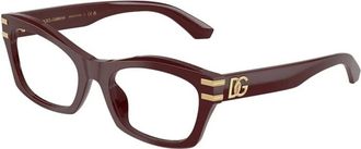 Dolce & Gabbana Femme, Accessoires, Rouge, Taille: 54 MM Monture optique papillon