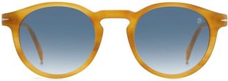 Eyewear by David Beckham Sonnenbrille mit rundem Gestell - Braun