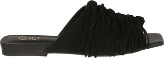 Ash Ash, Femme, Chaussures, Noir, Taille: 39 EU Brigitte Suede Tassel Slide Sandales