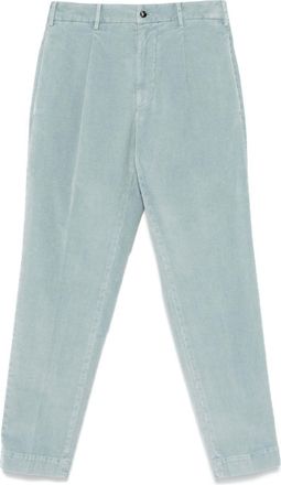 Dell'Oglio Tapered-Hose aus Cord - Blau