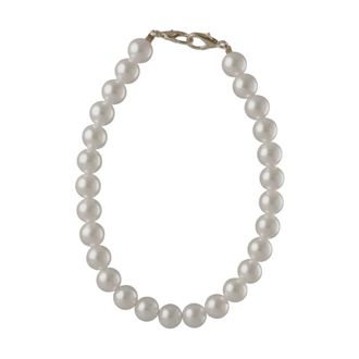 Dansk Copenhagen Lisa Cha&icirc;ne de Taille Courte Statement Perles - Femme - Accessoires - Beige - Taille: ONE Size