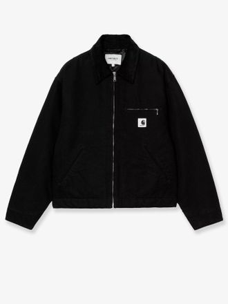 Carhartt Work in Progress Detroit canvas jacket with front logo patch - CARHARTT WIP - gender_Woman