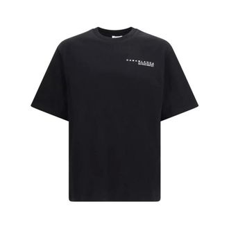 Casablanca Homme, Tops, Noir, Taille: XL T-shirt en coton avec imprim&eacute; graphique