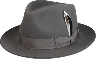 Stetson Rosedale Fedora Wollhut Herren Winter grau 59 cm