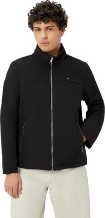 Tommy Hilfiger Herren Active Softshelljacke Windbreaker Jacke, Schwarz, L