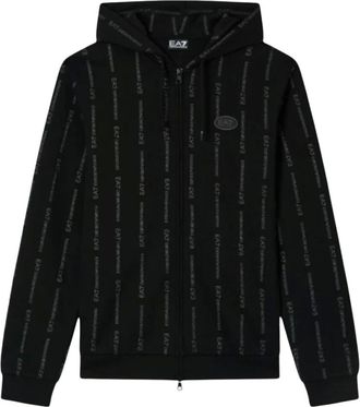 Emporio Armani Emporio Armani Ea7, Homme, Sweatshirts et sweats &agrave; capuche, Noir, Taille: XL Sweat &agrave; capuche zipp&eacute; Graphic Series