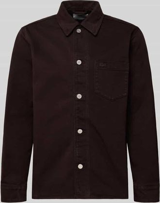 Lacoste Regular Fit Jeansjacke aus reiner Baumwolle