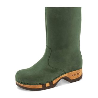 Woody Damen Rose Clog Stiefel, Forest, 40 EU
