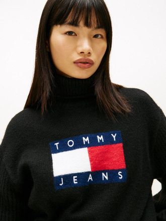 Tommy Jeans Rollkragenpullover TJW TURTLENECK FLAG SWEATER EXT