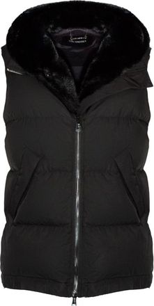 Lou Andr&eacute;a Femme, Vestes, Noir, Taille: 34 FR Gilet sans Manches en Duvet