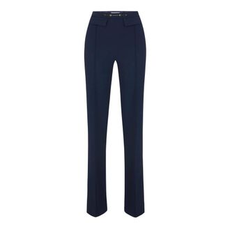 Elisabetta Franchi Femme, Pantalons, Bleu, Taille: 42 FR Pantalon Palazzo Coupe Ajust&eacute;e