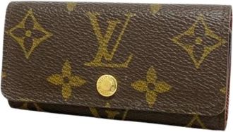 Louis Vuitton unisex, Pre-owned, Brun, Taille: ONE Size Porte-cl&eacute;s en tissu Pre-owned